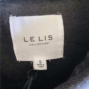 Le Lis | Jackets & Coats | Nwt Le Lis Collection Cropped Black Denim ...